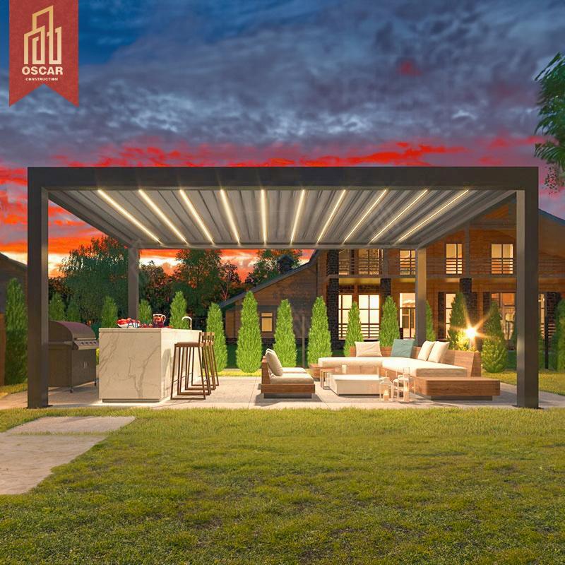 Aluminum Patio Outdoor Shades Pergola Lux Deck Sun Shelter Garden ...